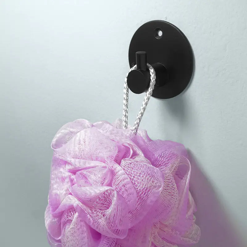 Bathroom Towel Cloth Hook Wall Hanger Coat Hooks Round - Set of 4 Hook ...