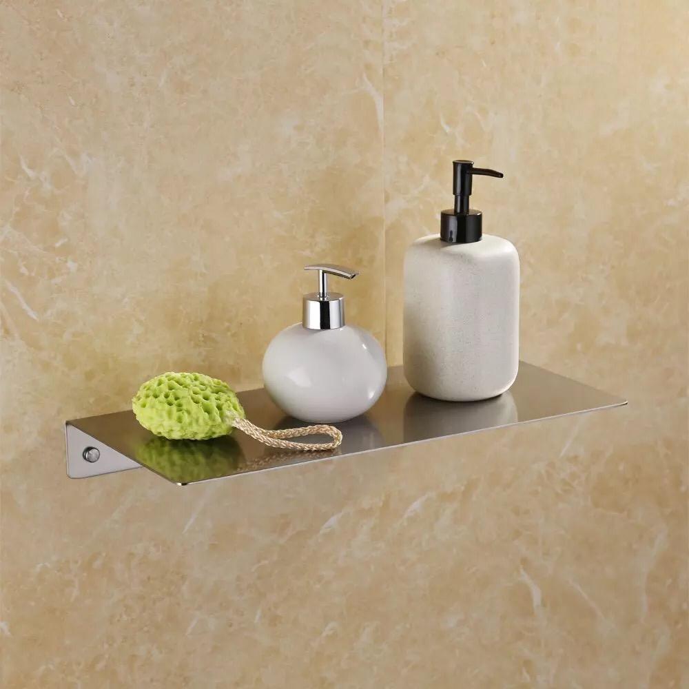 Straight Stainless Shelf – For Bath, Kitchen & Home